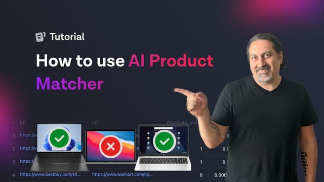 Product matching AI · Apify