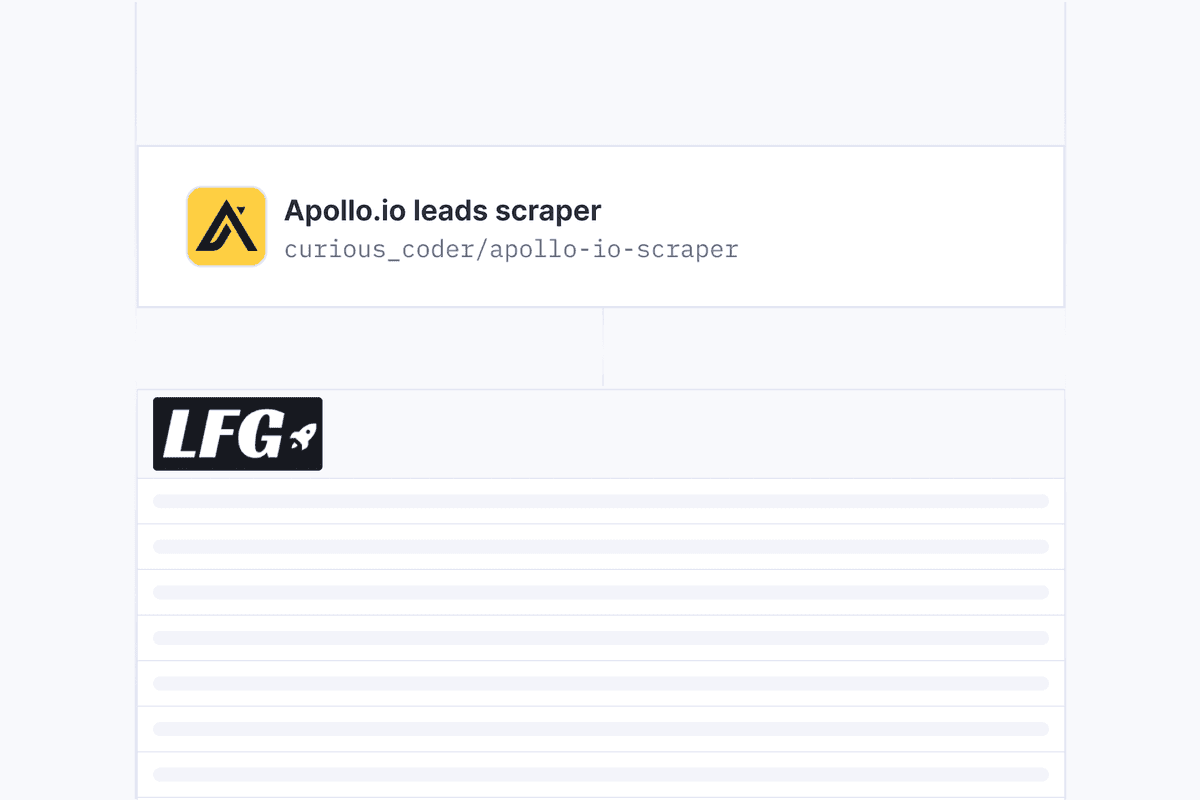 Web scraping for lead generation · Apify