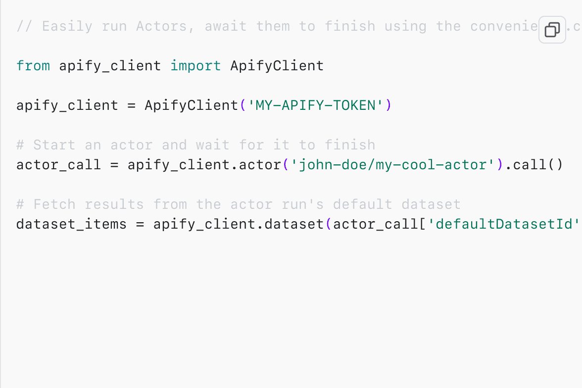 APIs at Apify · Apify