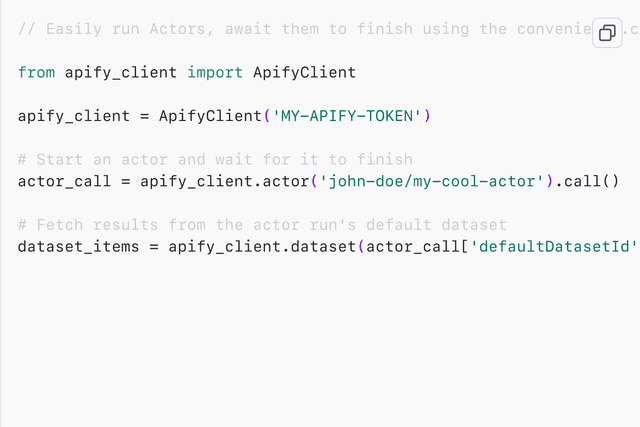 APIs at Apify · Apify