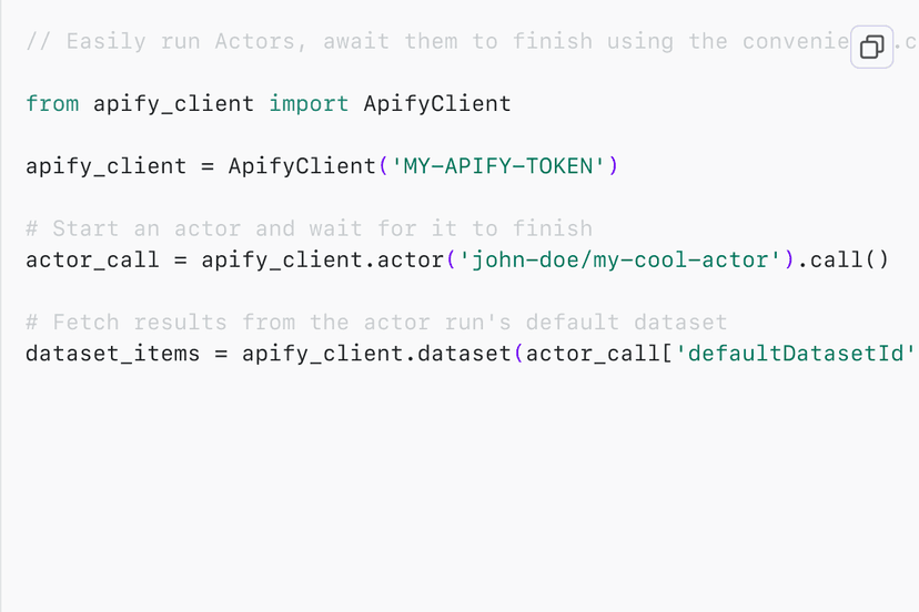 APIs at Apify · Apify