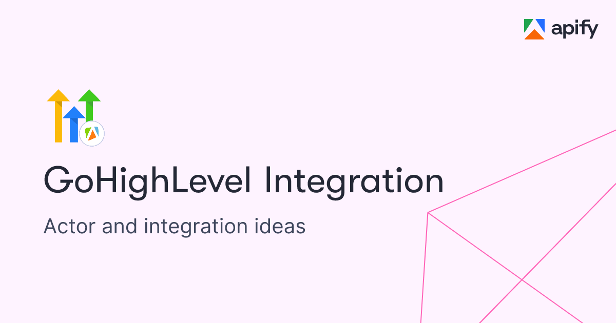 GoHighLevel Integration · New ideas · Apify