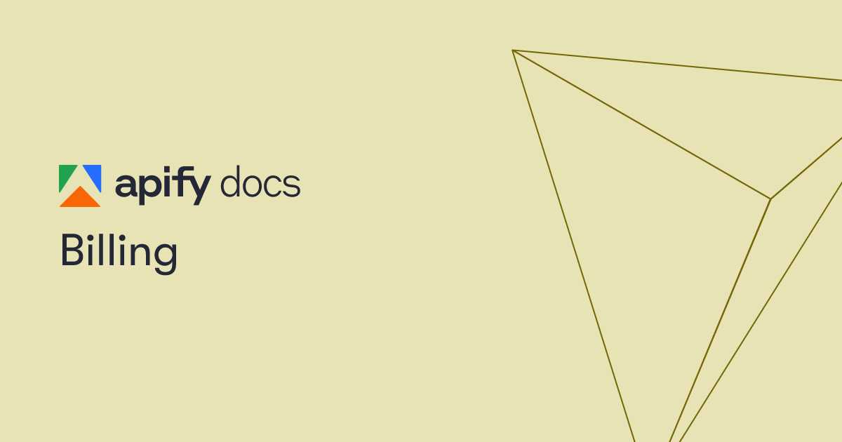 Billing Platform Apify Documentation 