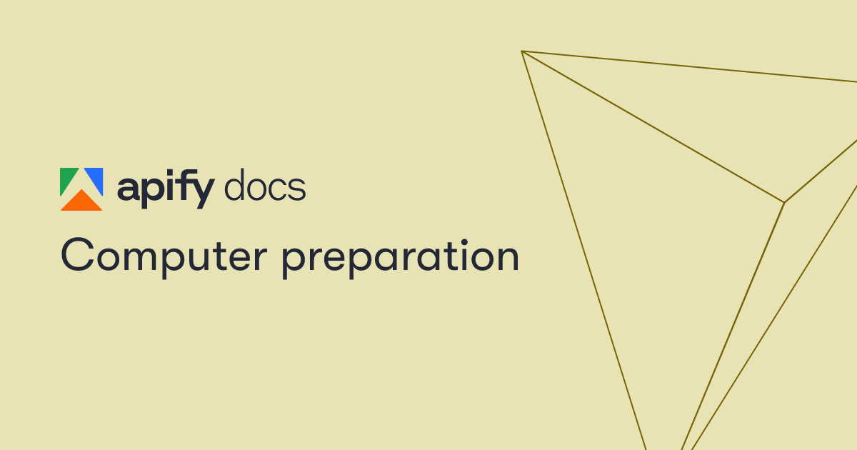 Computer Preparation Academy Apify Documentation