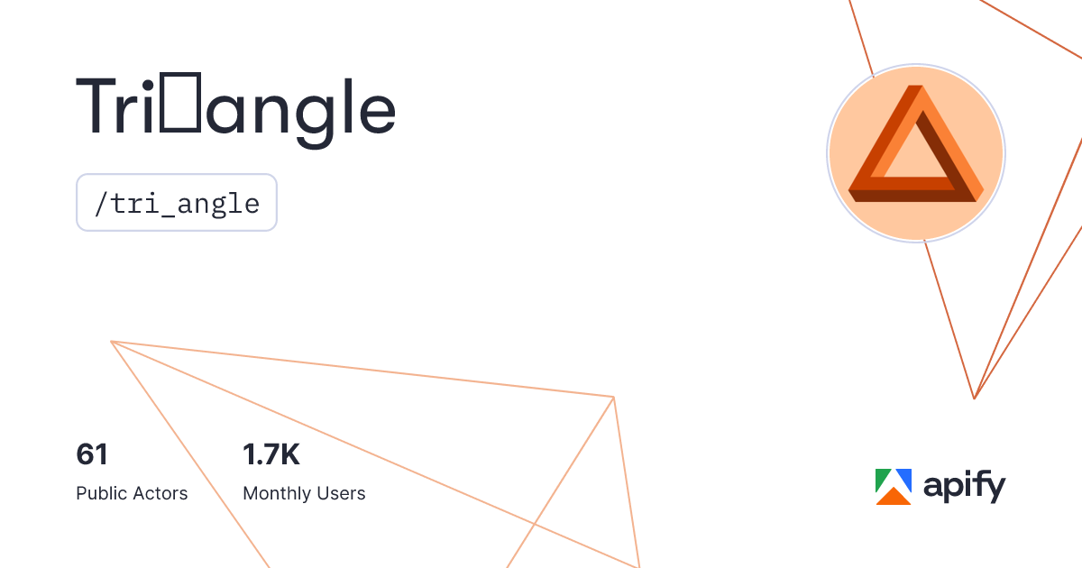tri_angle (Tri angle) · Apify