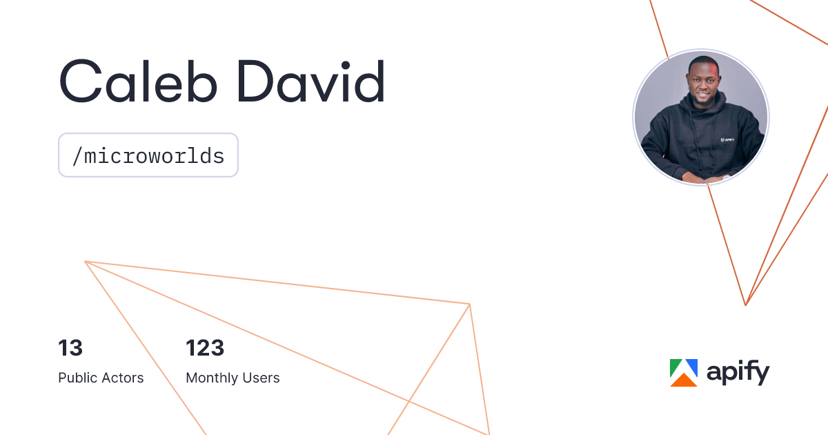 microworlds (Caleb David) · Apify