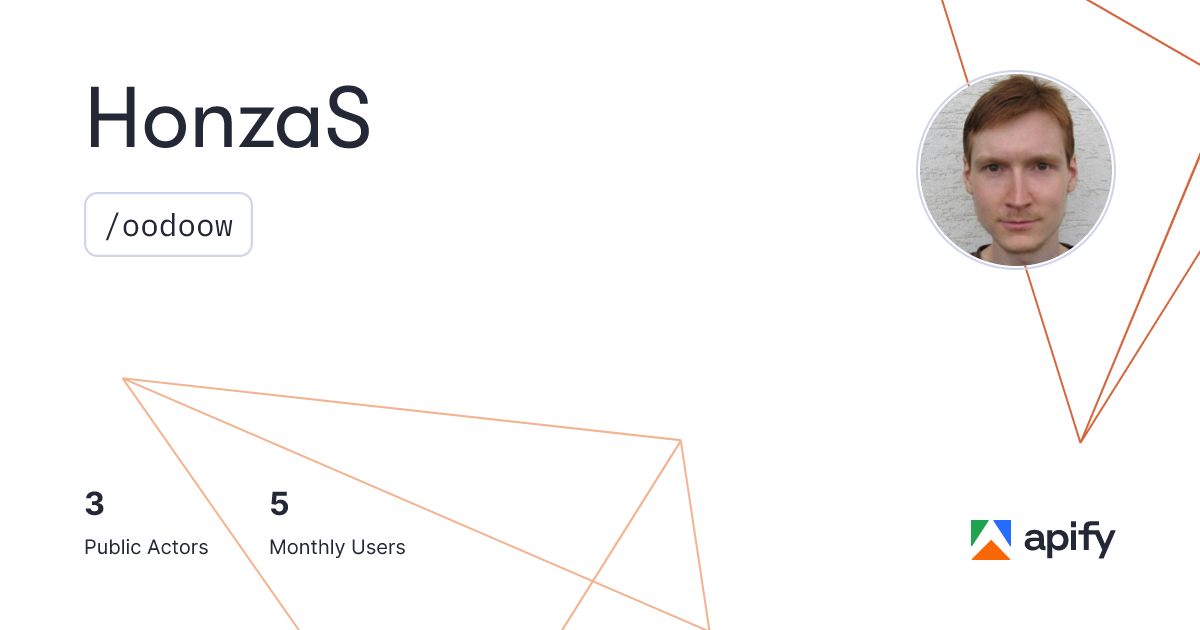 oodoow (Jan Suchomel) · Apify