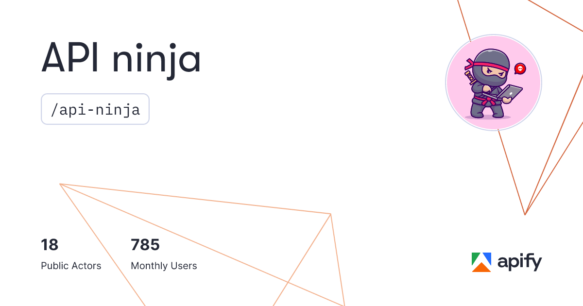 API ninja (api-ninja) · Apify