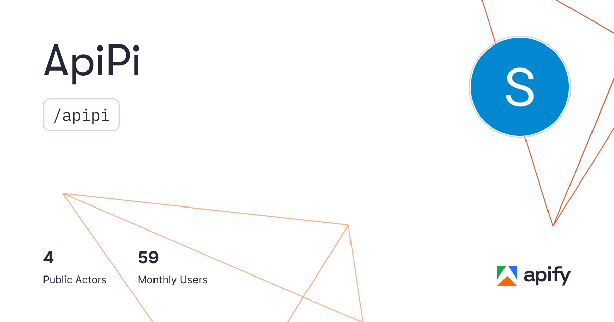 ApiPi (apipi) · Apify