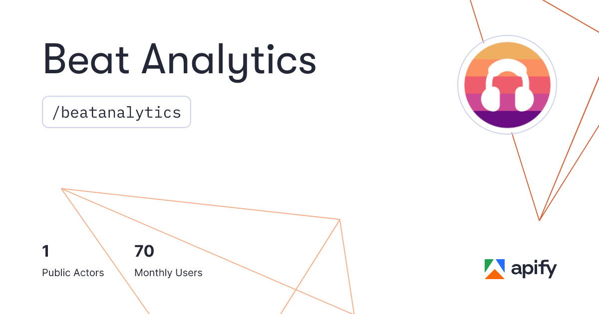 Beat Analytics (beatanalytics) · Apify