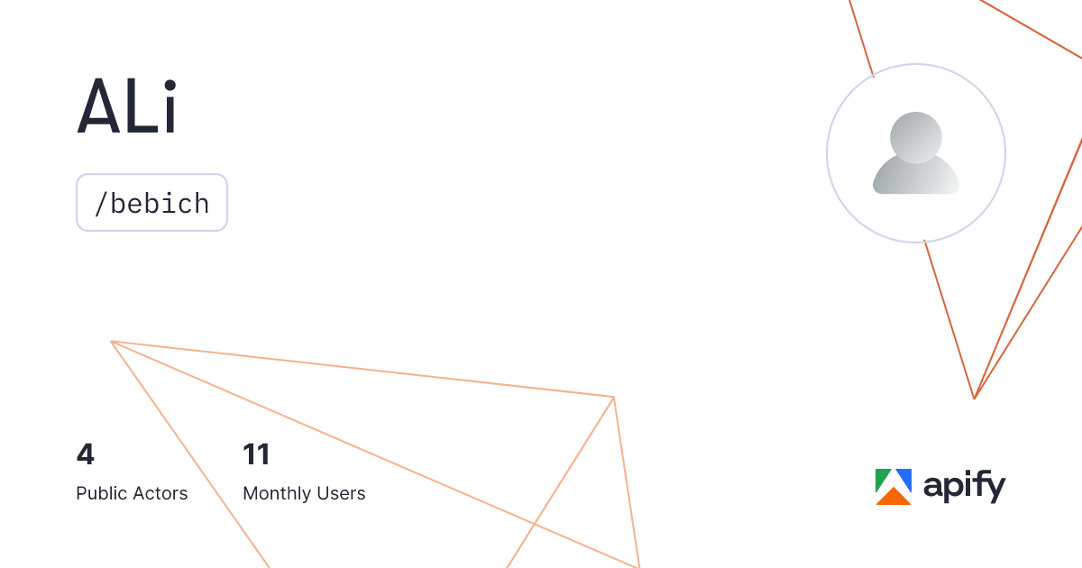 ALi (bebich) · Apify