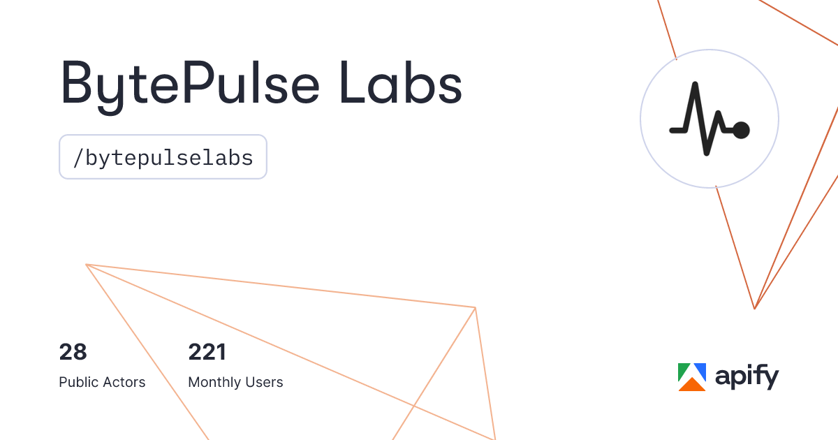 BytePulse Labs (bytepulselabs) · Apify