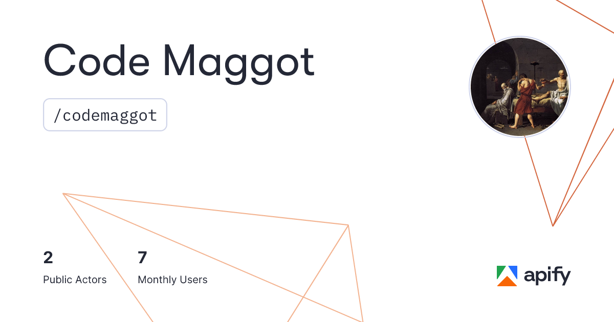 Code Maggot (codemaggot) · Apify