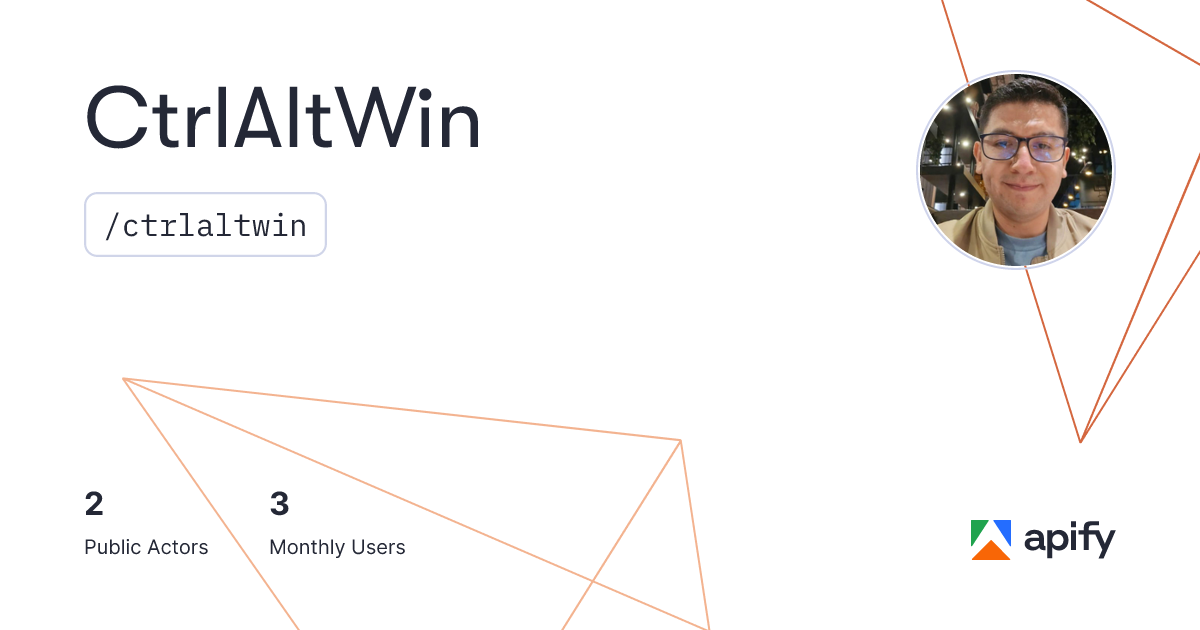 CtrlAltWin (ctrlaltwin) · Apify