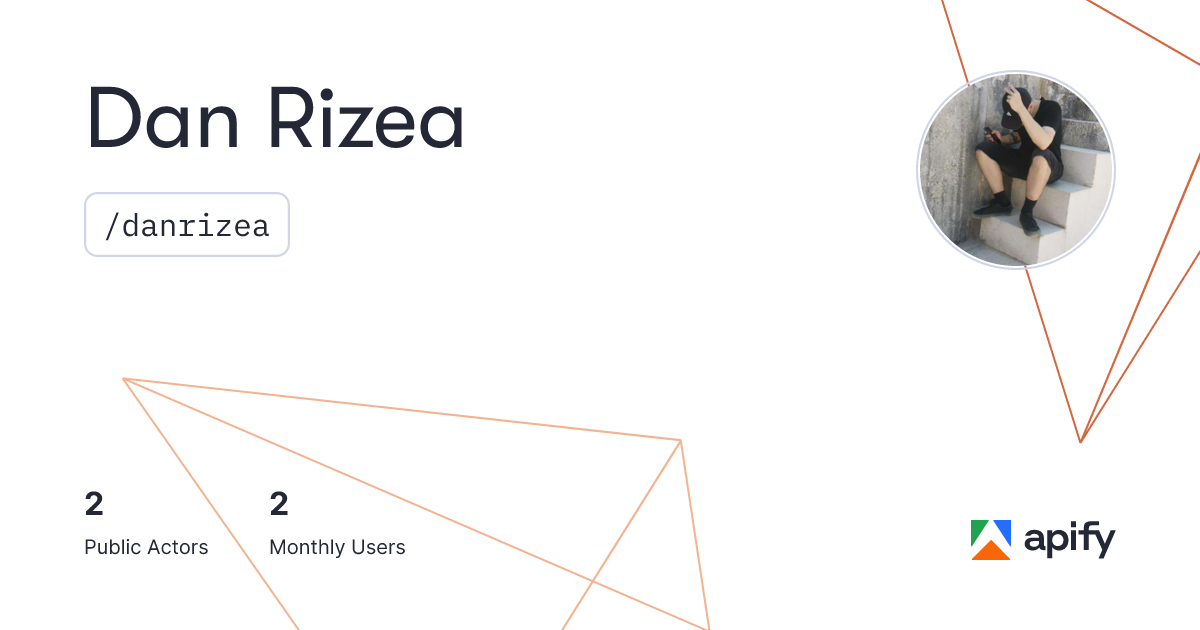 Dan Rizea (danrizea) · Apify
