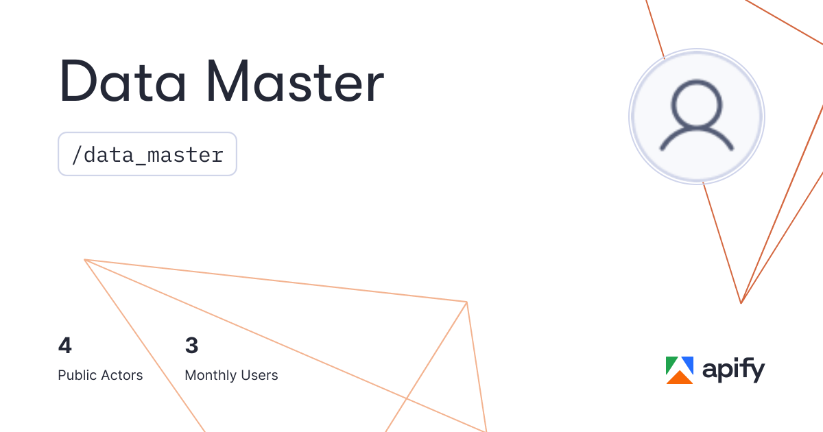 Data Master (data_master) · Apify