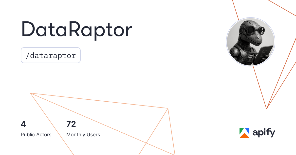 DataRaptor (dataraptor) · Apify