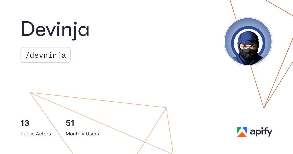 Devinja (devninja) · Apify