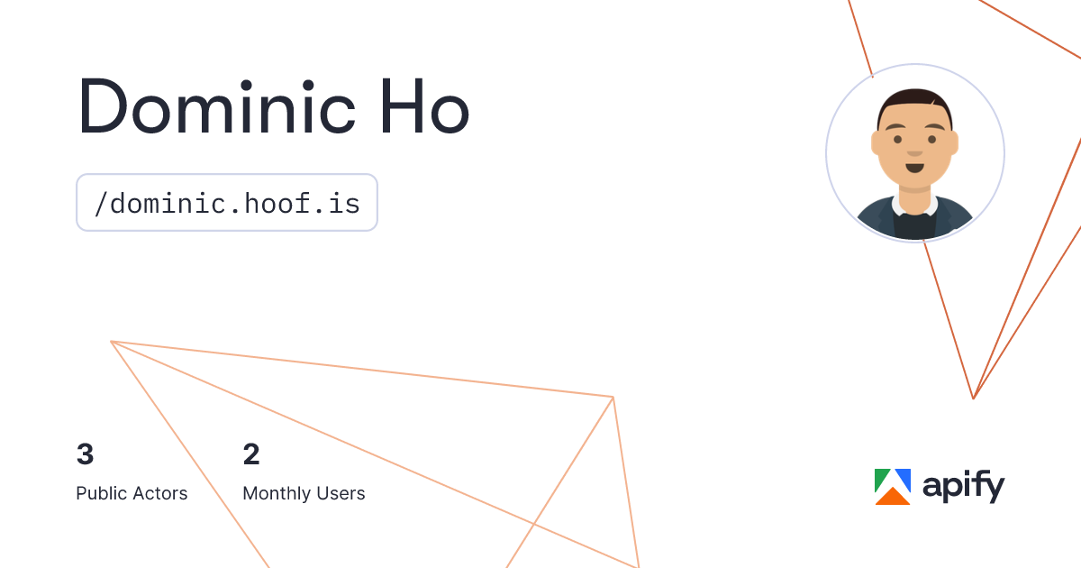 Dominic Ho (dominic.hoof.is) · Apify