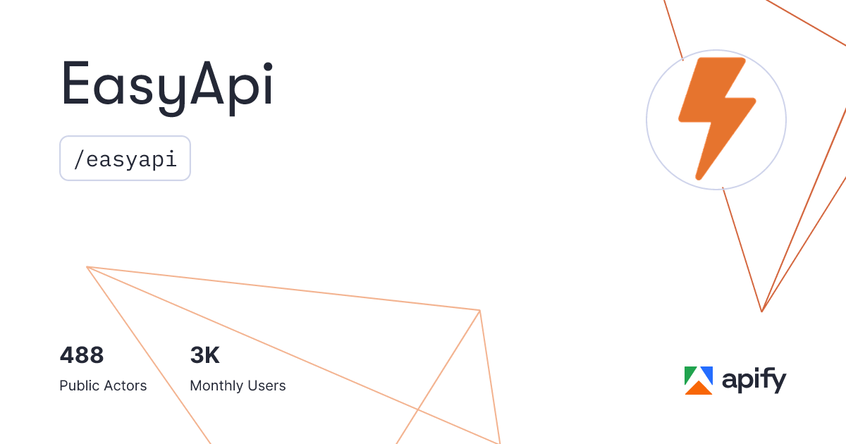 EasyApi (easyapi) · Apify