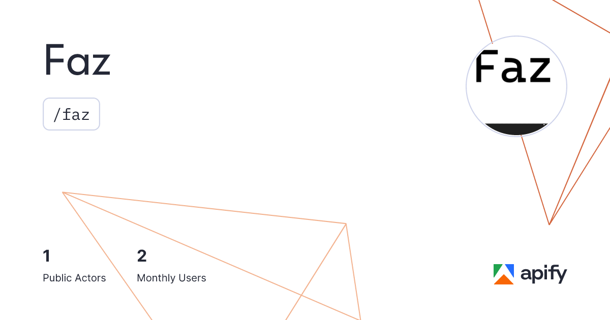 Faz (faz) · Apify