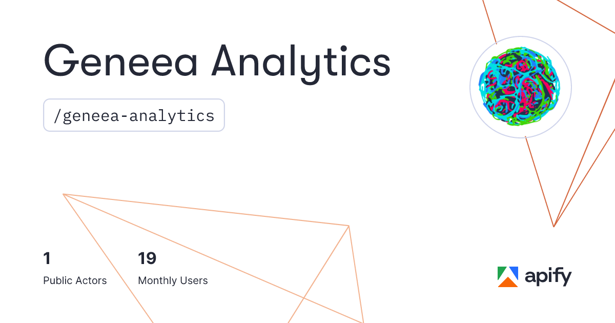Geneea Analytics (geneea-analytics) · Apify