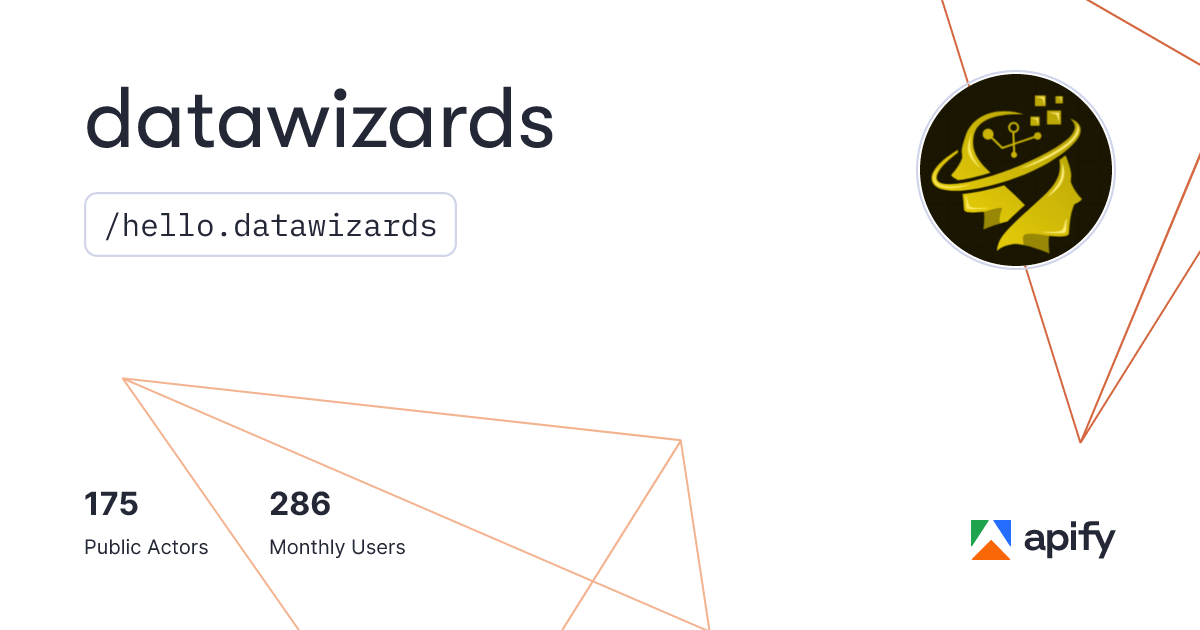 datawizards (hello.datawizards) · Apify