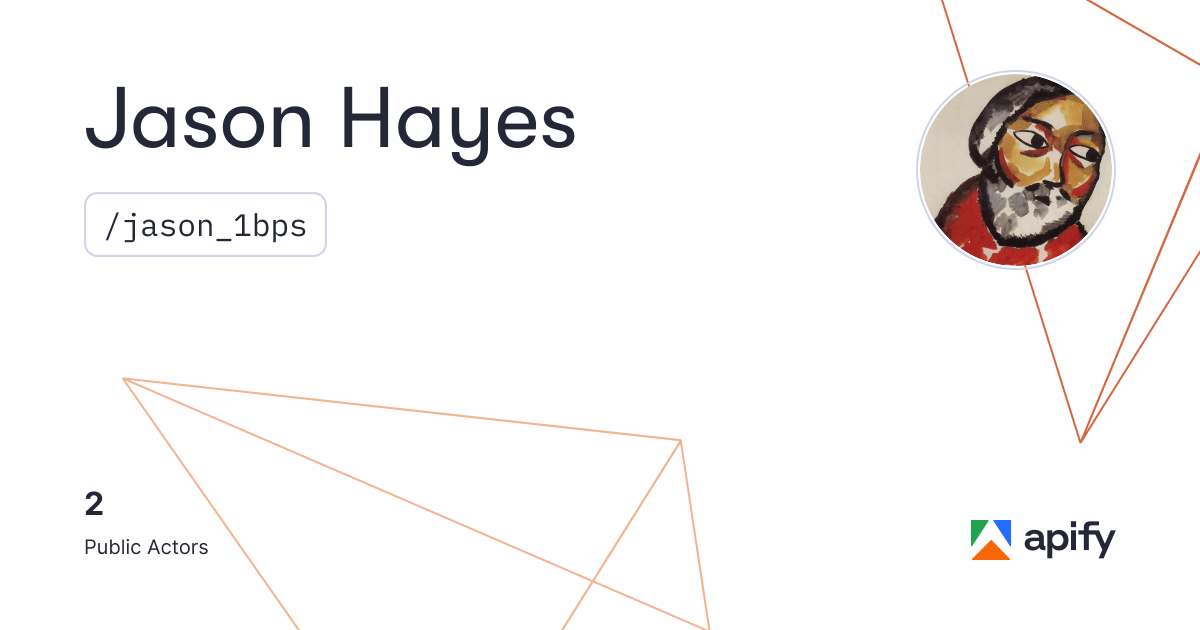 Jason Hayes (jason_1bps) · Apify