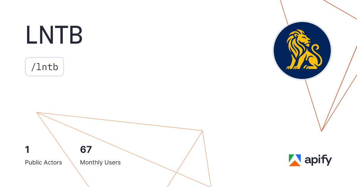 LNTB (lntb) · Apify