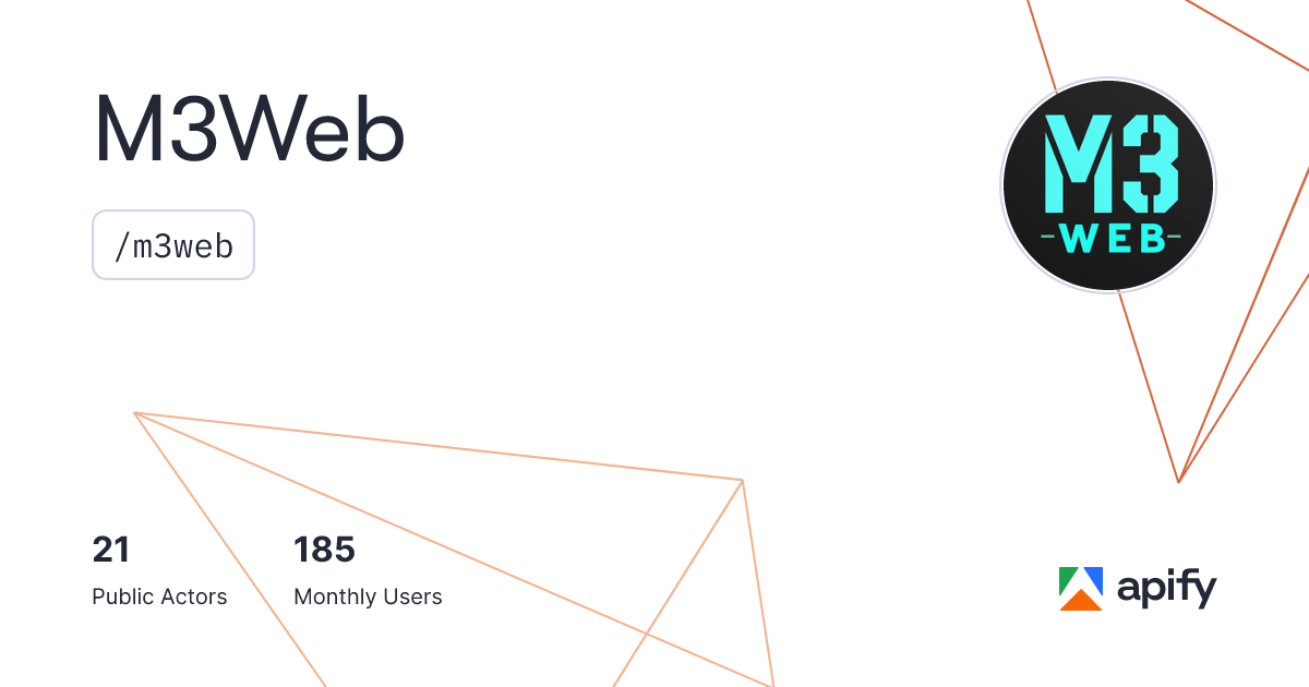 M3Web (m3web) · Apify