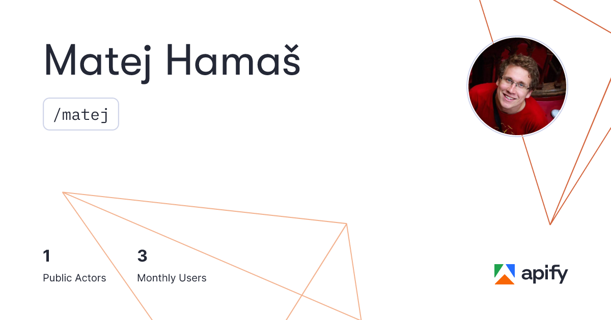 Matej Hamaš (matej) · Apify