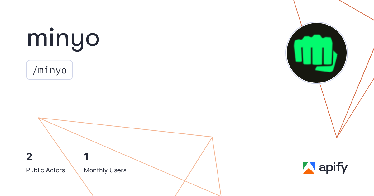 minyo (minyo) · Apify