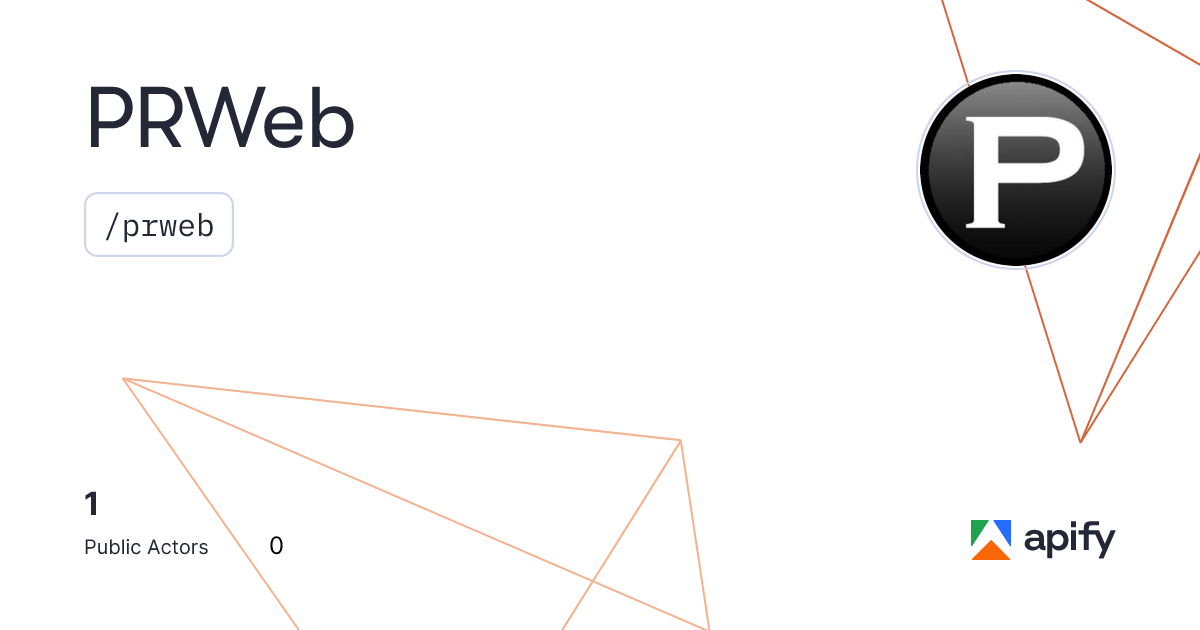 PRWeb (prweb) · Apify