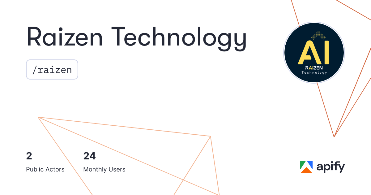 Raizen Technology (raizen) · Apify