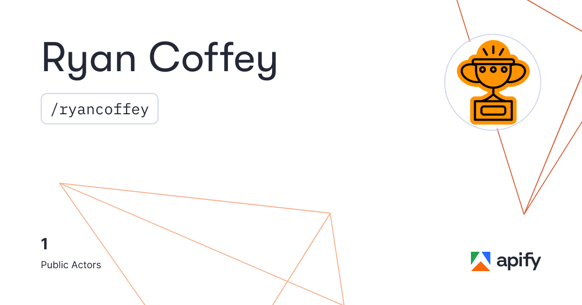 Ryan Coffey (ryancoffey) · Apify