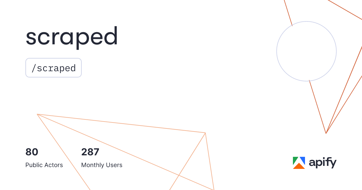 scraped (scraped) · Apify