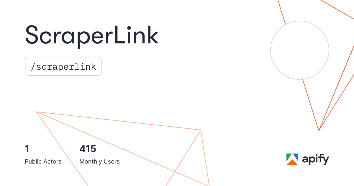 ScraperLink (scraperlink) · Apify