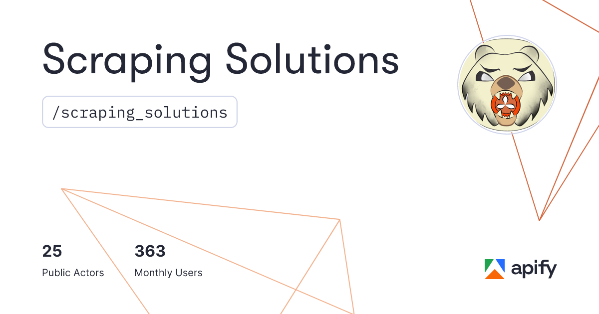 Scraping Solutions (scraping_solutions) · Apify