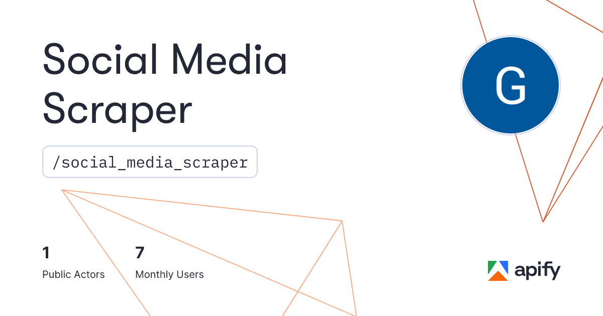 Social Media Scraper (social_media_scraper) · Apify