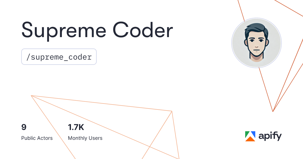 Supreme Coder (supreme_coder) · Apify