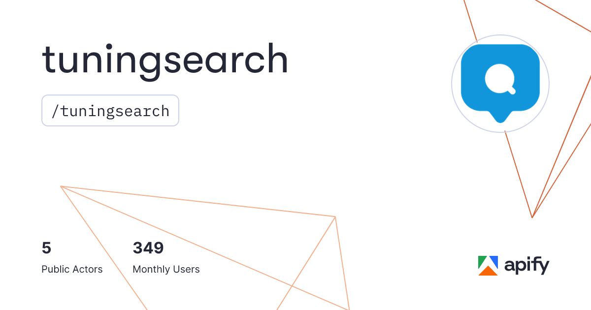 tuningsearch (tuningsearch) · Apify