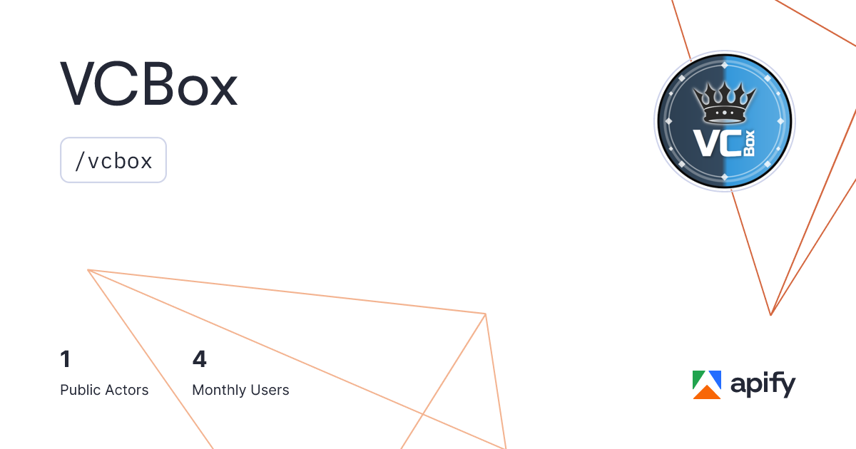 VCBox (vcbox) · Apify