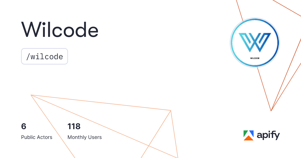 Wilcode (wilcode) · Apify
