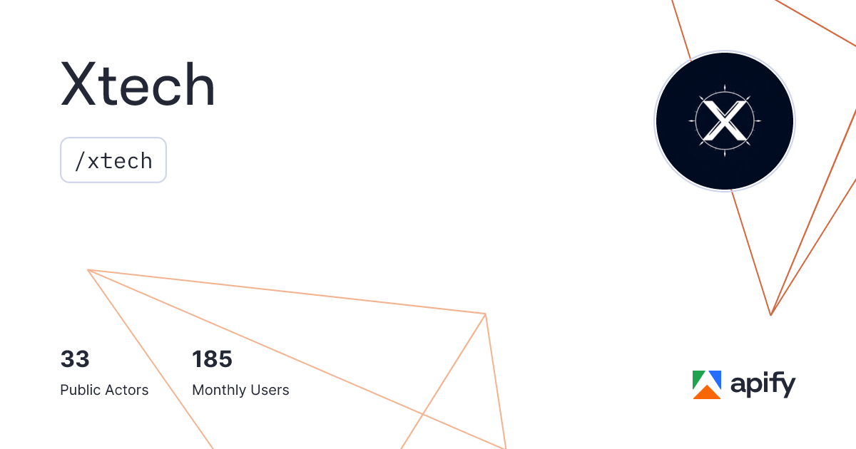 Xtech (xtech) · Apify