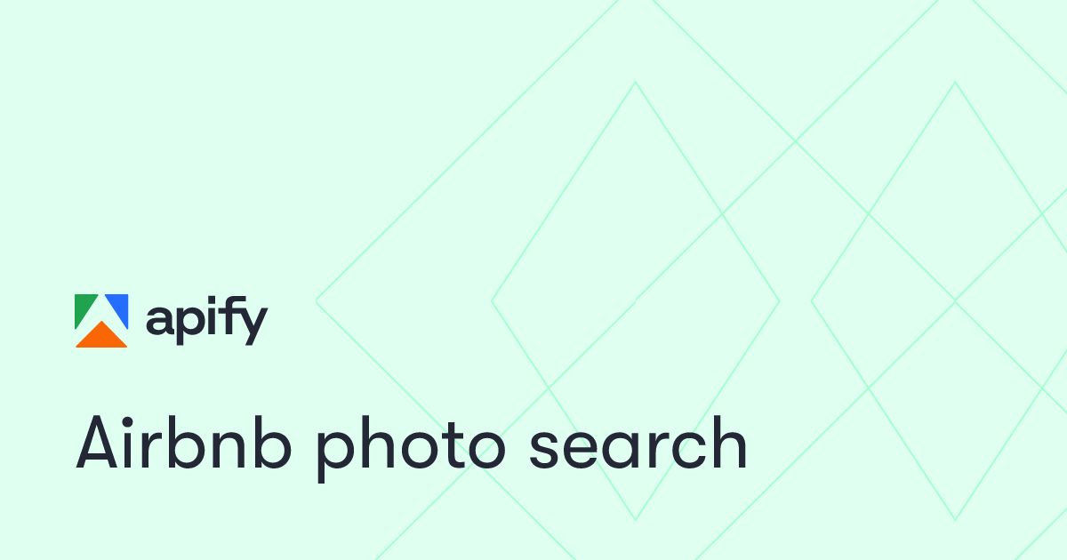 Airbnb photo search · Apify