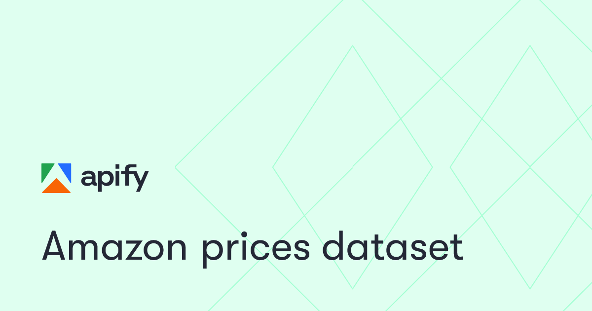 Amazon prices dataset · Apify