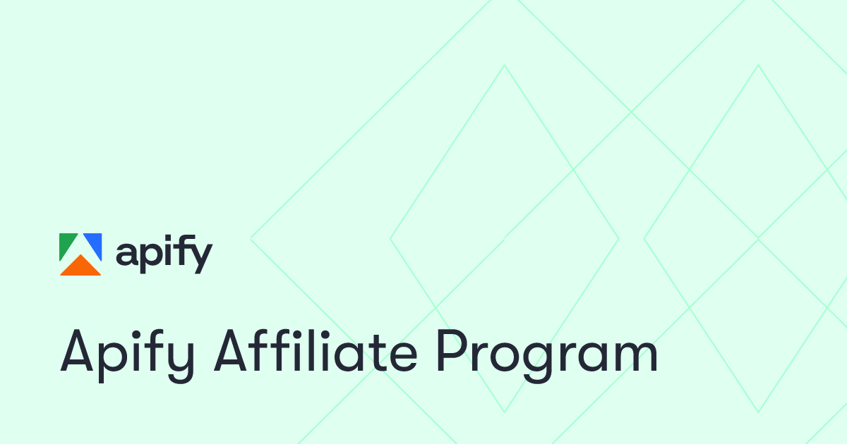 Apify Affiliate Program · Apify