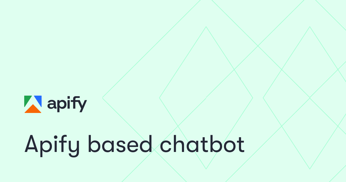 Apify based chatbot · Apify