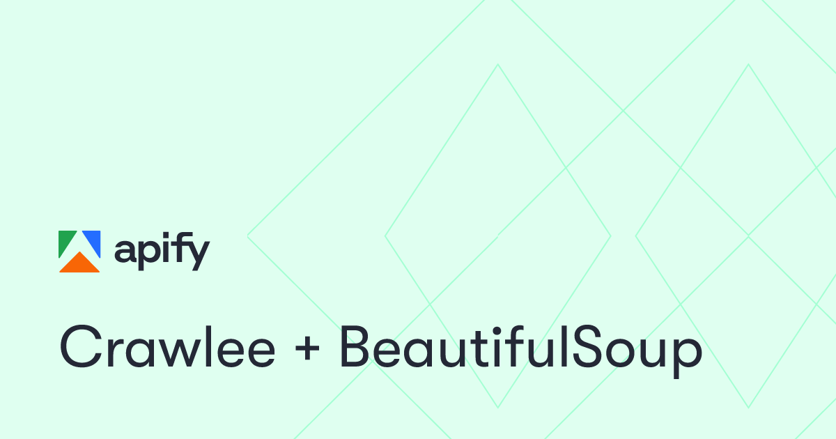 Crawlee + BeautifulSoup · Template · Apify