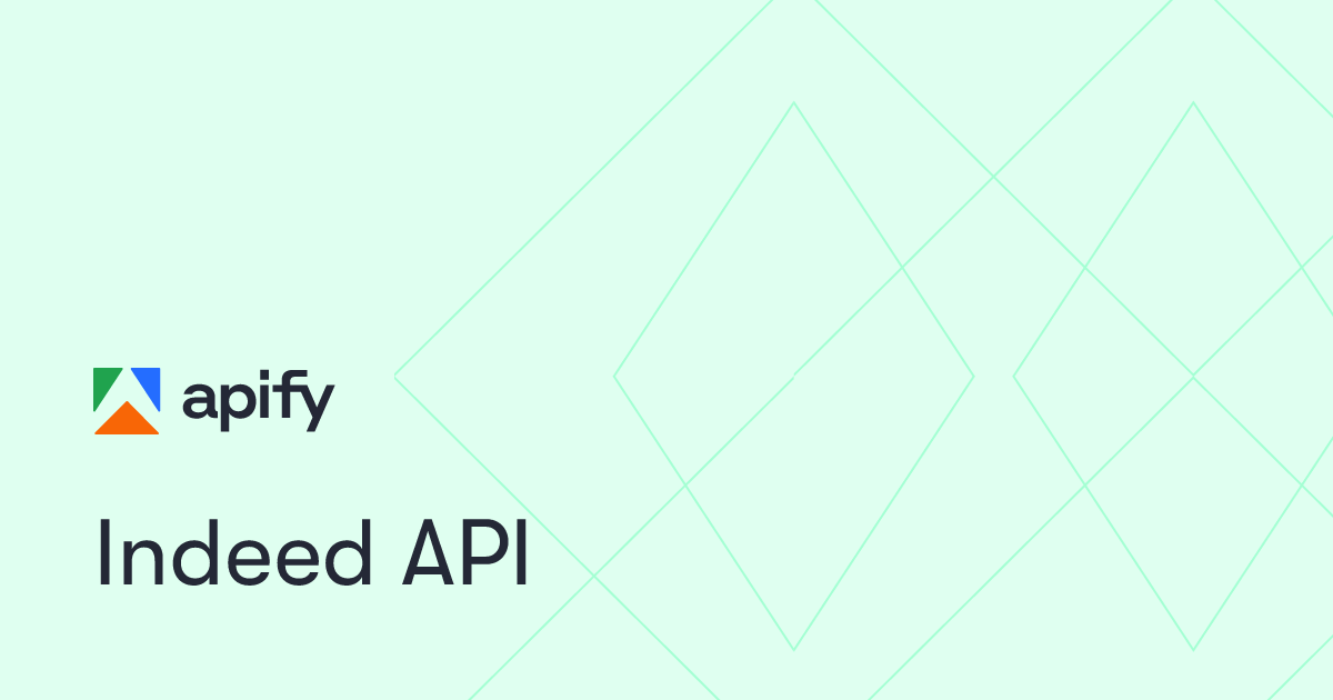 Indeed API · Apify